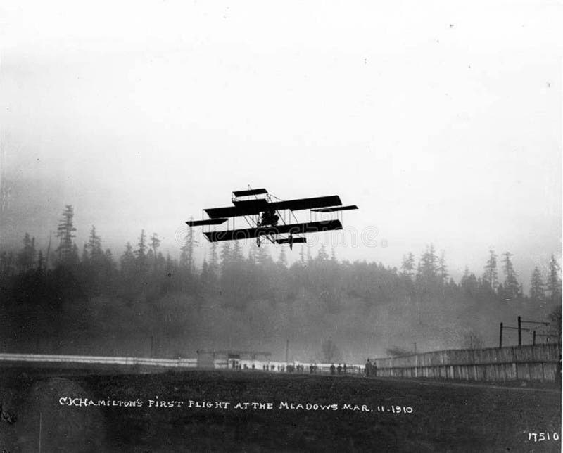 C. K. Hamilton's First Flight At The Meadows, Seattle, Washington ...