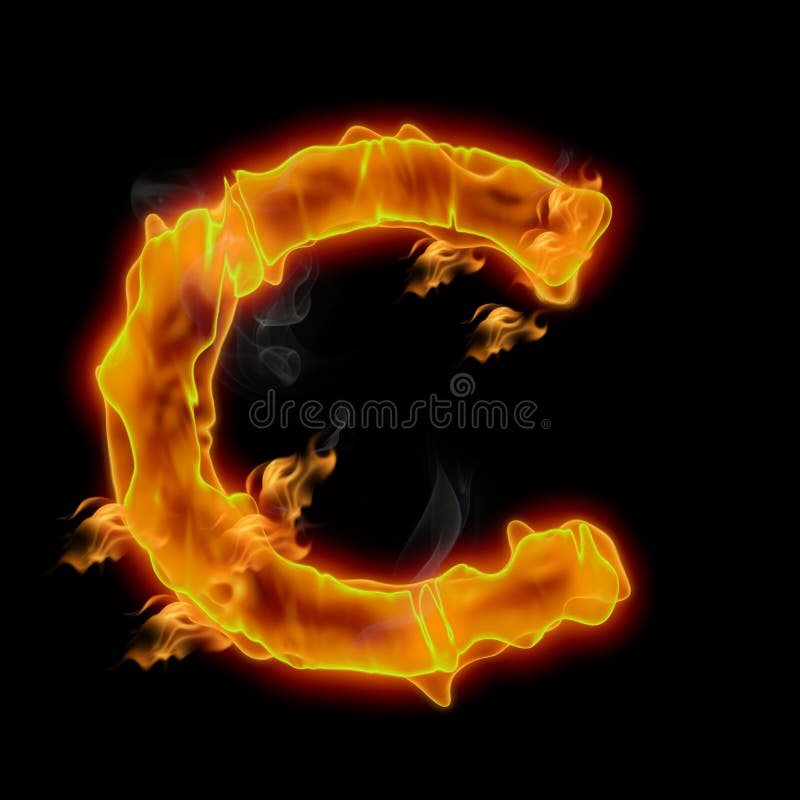 Fire Letter C Stock Illustrations – 283 Fire Letter C Stock ...