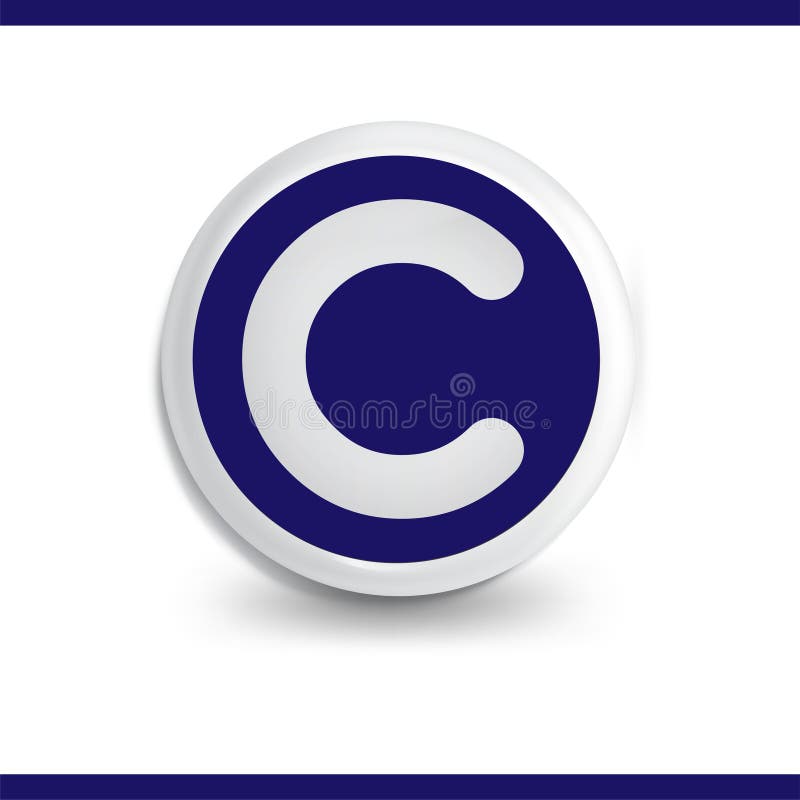 C Letter in Circle Icon Logo Element. Letter Logo Template Stock Vector ...