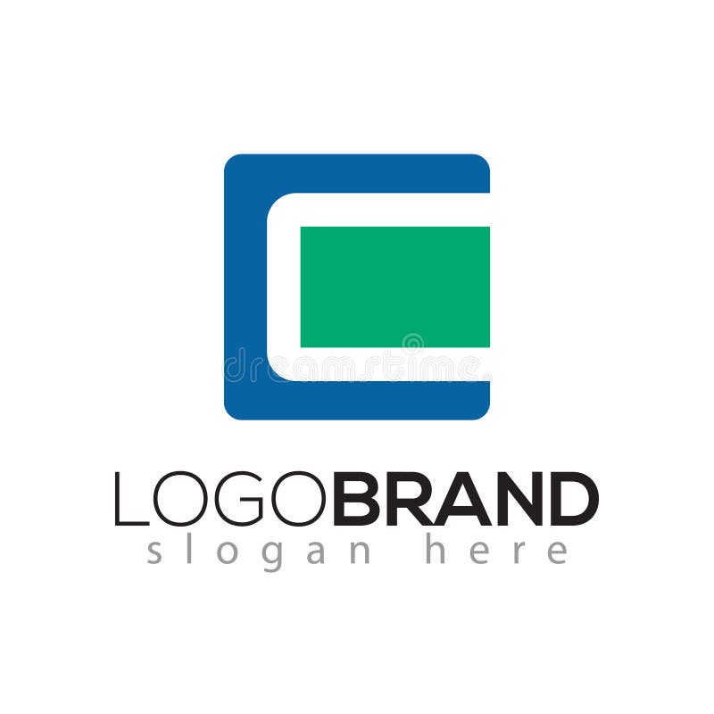 CD Letter in Square Logo Vector Stock Template Stock Vector ...