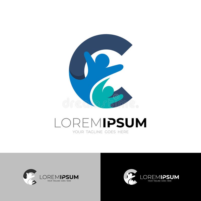 C Logo and People Care Design Charity, Unity Logos Stock Vector ...