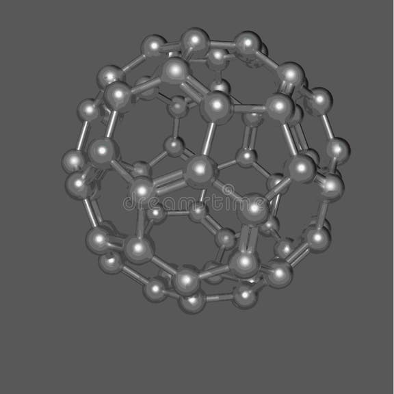 C60 Model stock photo. Illustration of grey, illustrated - 173764782