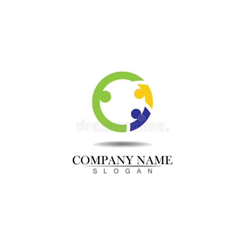 C People Logo Design Vector. Stock Vector - Illustration of sport ...