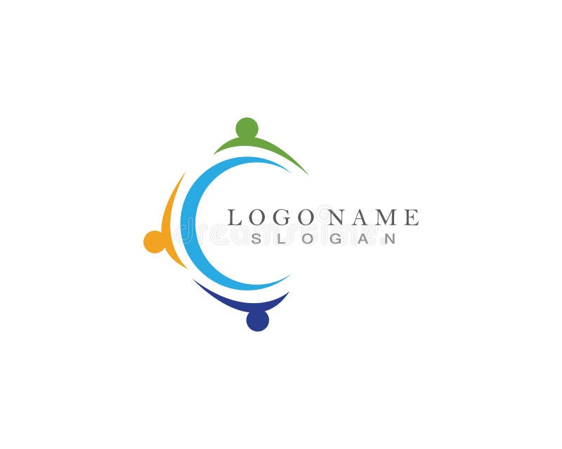 C People Logo Template Vector Illustration Stock Illustration ...