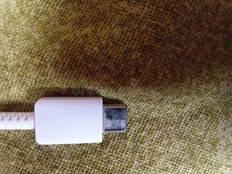 A C Pin Charger USB cable stock photo. Image of flooring - 258687262