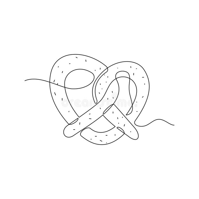 Sweet Soft Pretzel Sketch Stock Illustrations – 93 Sweet Soft Pretzel ...