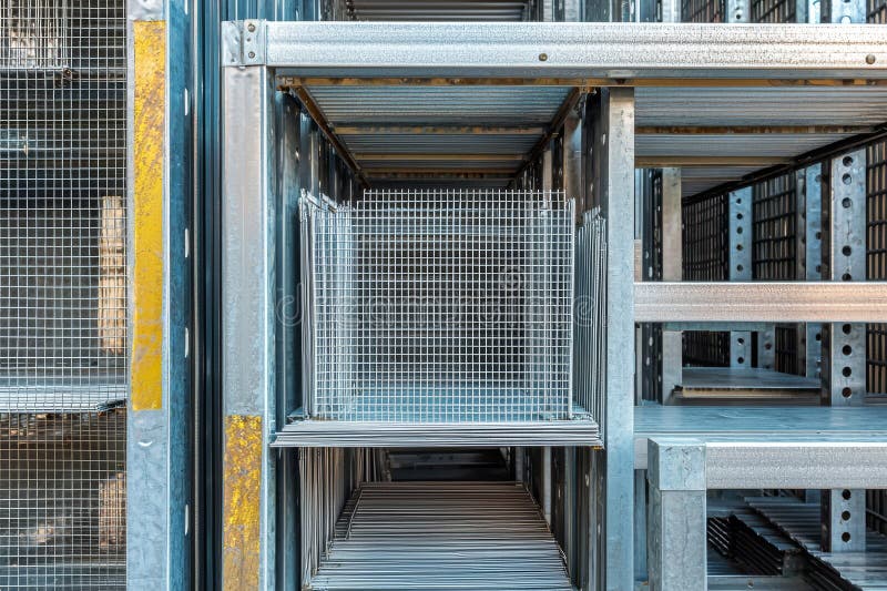 C-profile Metal Studs Stacked for Use in the Construction of Drywall ...