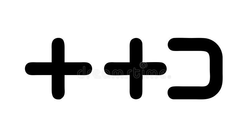 C Programming Language Symbol Coding And Development Icon Vector Design Generative Ai Stock