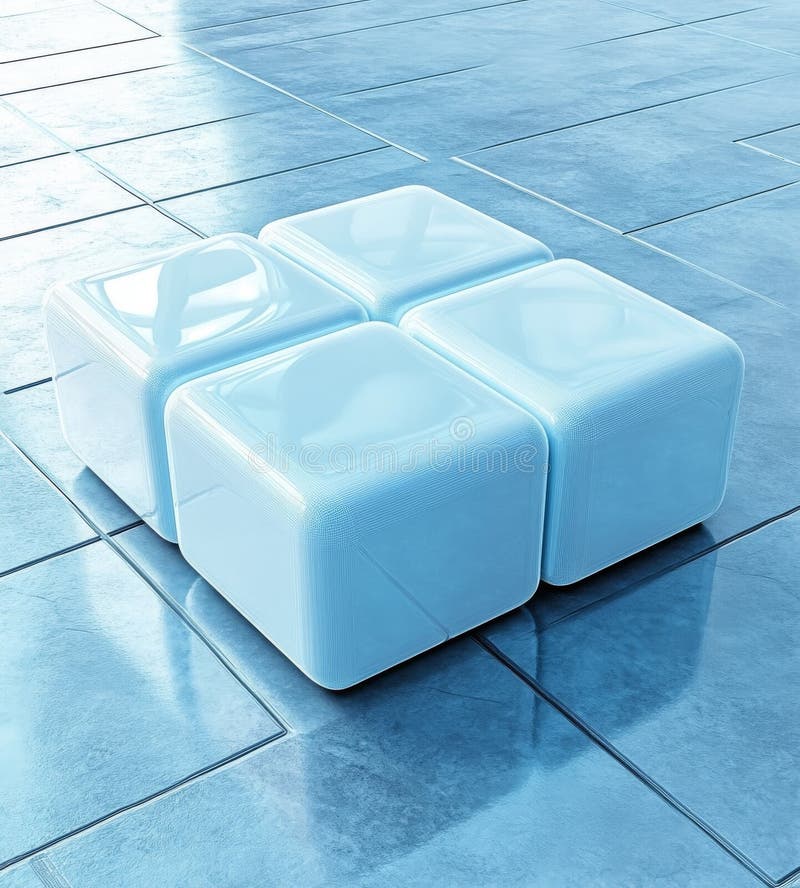 C Shaped Building. Black and White Grid Stock Image - Image of drawing ...