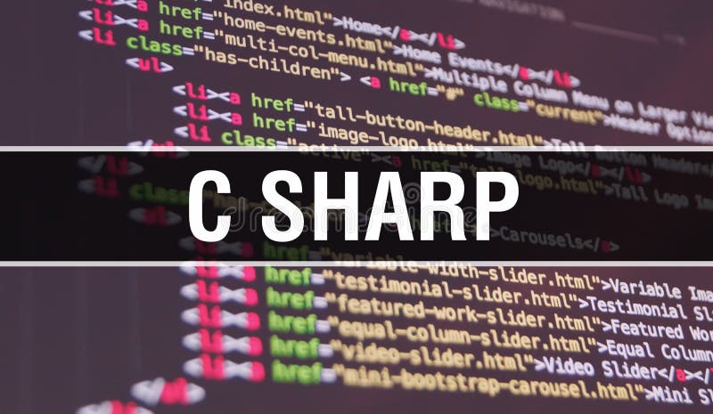 Software Development C-Sharp C , .NET Code Close Up Stock Image - Image of computer, blue: 104081437