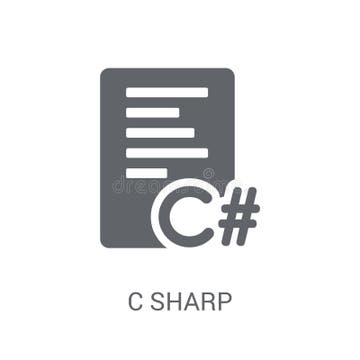 C Sharp Icon. Trendy C Sharp Logo Concept on White Background Fr Stock ...