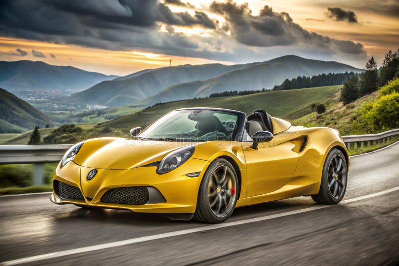 4c Spider Car. Generated Using AI. Stock Illustration - Illustration of ...