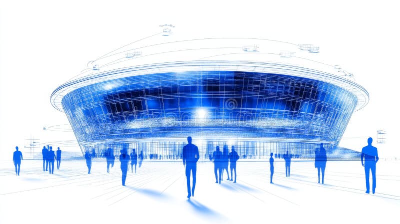 C360 Stadium Schematic Line Drawing Modern Stadium Design Innovative ...