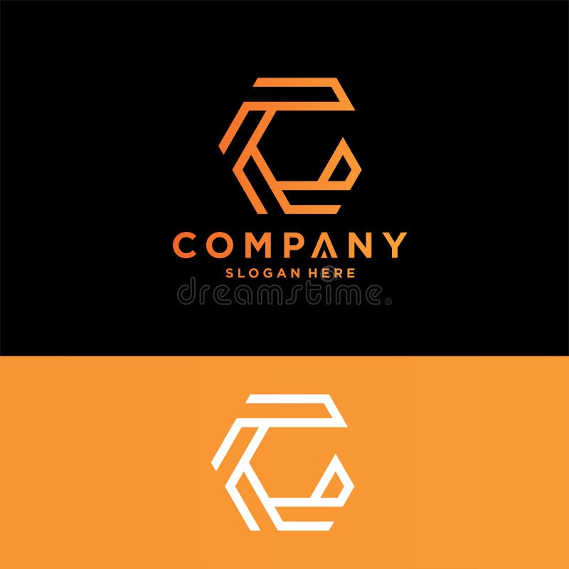 C Symbol Initial Letter Design Monogram Abstract Logo Stock ...