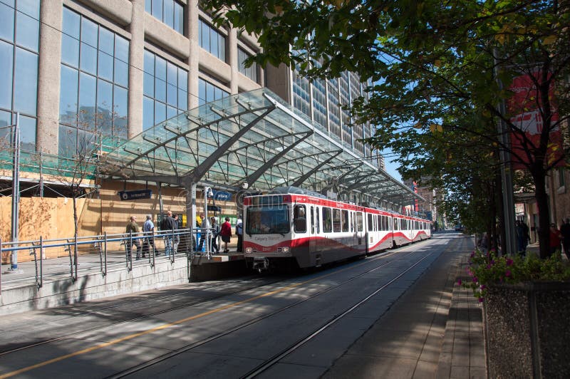 C-Train, Calgary editorial stock image. Image of canada - 33565659