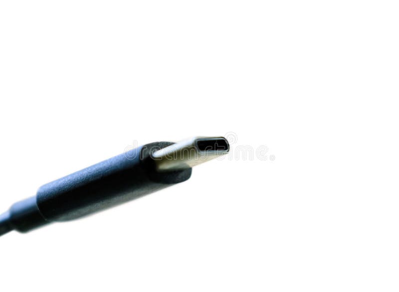 C Type USB Port for Mobile Phone Stock Image - Image of device, black ...
