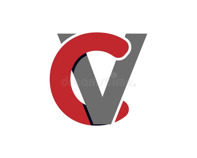 C V Letter Logo Design Vector Icon. Stock Vector - Illustration of ...