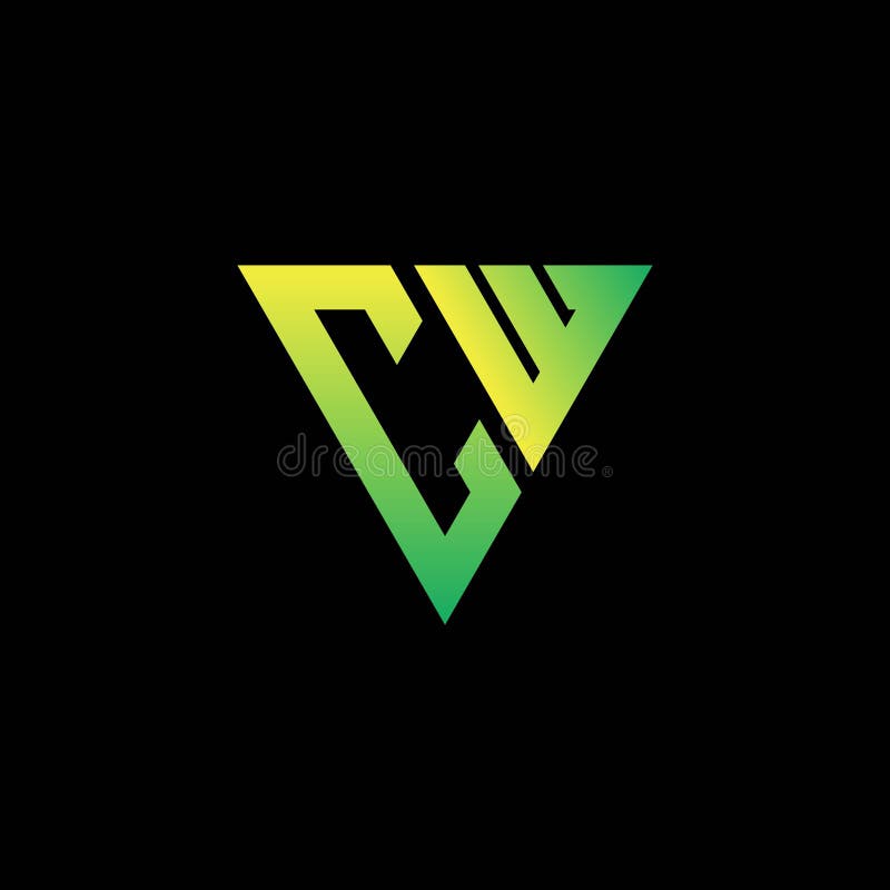 Initial Triangle Logo Monogram with Triangle Shape Stock Vector ...