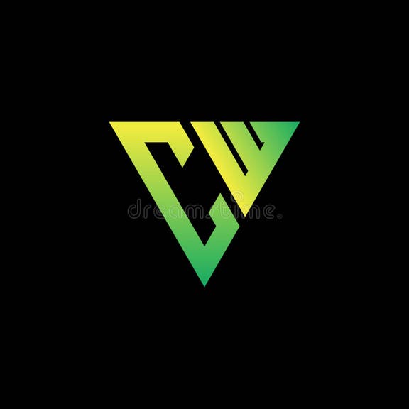 Initial Triangle Logo Monogram with Triangle Shape Stock Vector ...