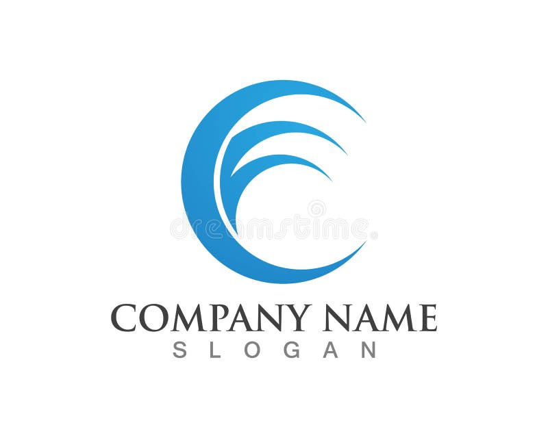 C Wave Logo and Symbol Template Stock Vector - Illustration of business ...