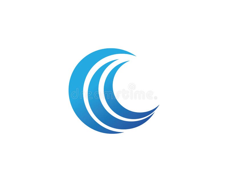 C Wave Logo Template Design Vector Stock Vector - Illustration of grow ...