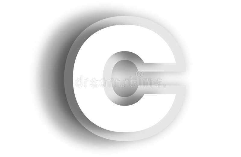 C Word in English Alphabets in Capital Letter for Projects Stock ...