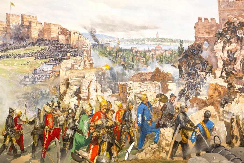 Caída de Constantinopla foto de archivo editorial. Imagen de turcos ...