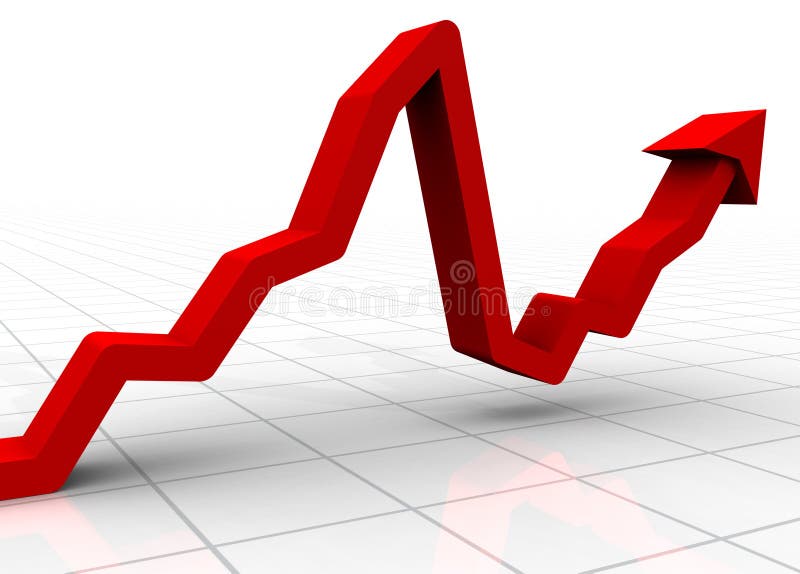 Caída Y Recuperación De La Flecha Stock de ilustración - Ilustración de ...