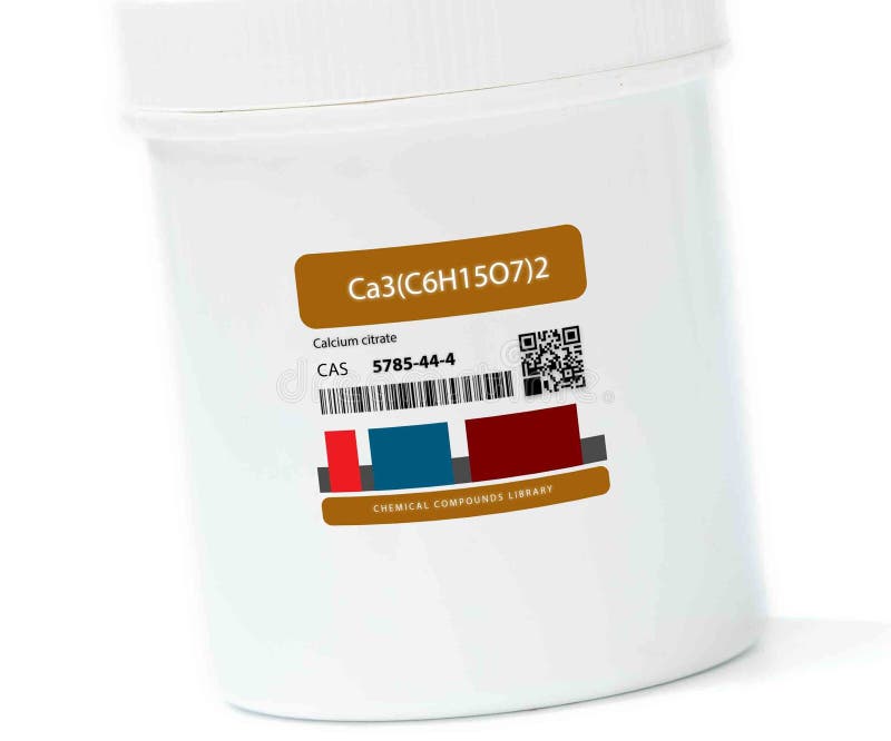 Ca3(C6H15O7)2 - Calcium Citrate Stock Photo - Image of calcium, 5785: ...