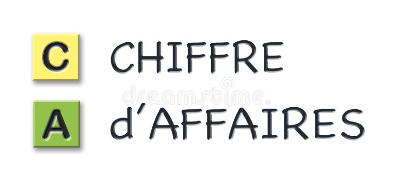 CA Initials in Colored 3d Cubes with Meaning in French Language Stock ...