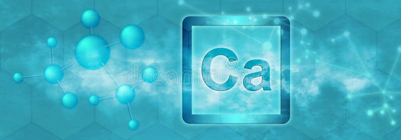 Ca Symbol. Calcium Chemical Element Stock Illustration - Illustration ...