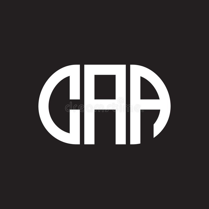 CAA Letter Logo Design on Black Background. CAA Creative Initials ...