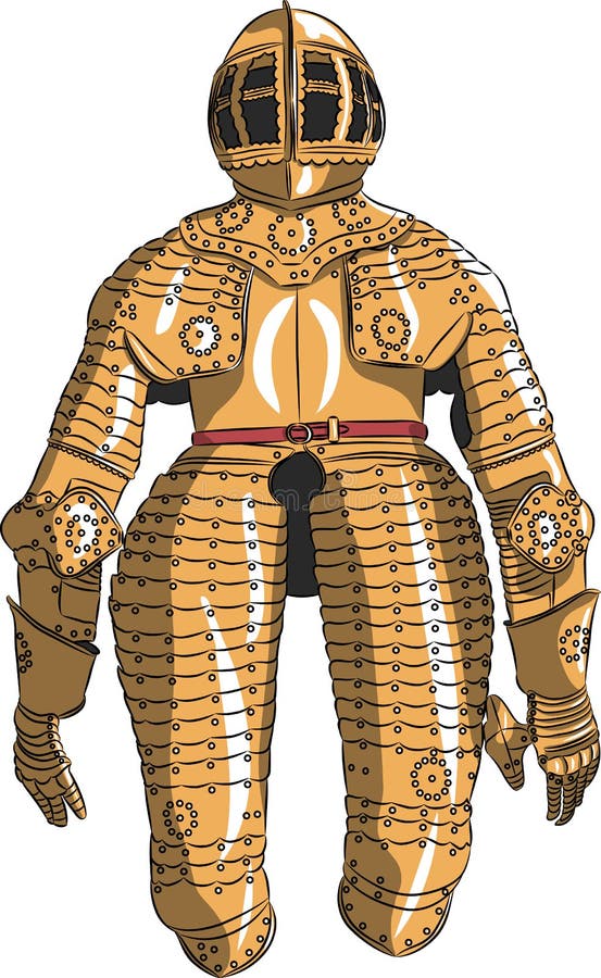 Caballero Medieval De La Armadura Del Vector Ilustración del Vector ...