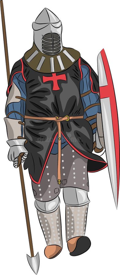 Caballero Medieval Del Vector Ilustración del Vector - Ilustración de ...
