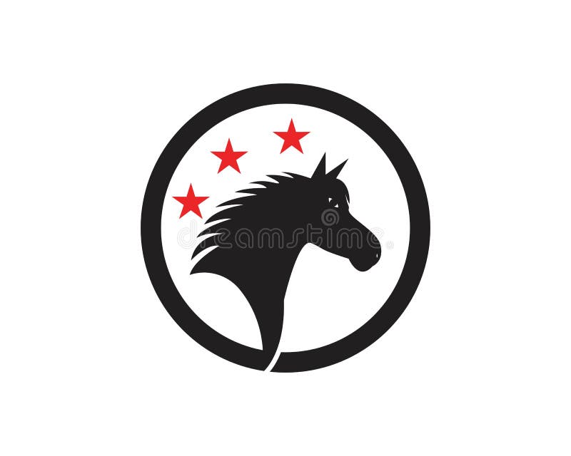 Caballo Logo Template Vector Ilustración del Vector - Ilustración de ...