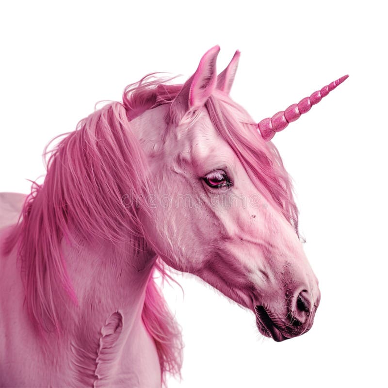 Caballo Rosa Con Fondo Transparente, Se Genera Stock de ilustración ...