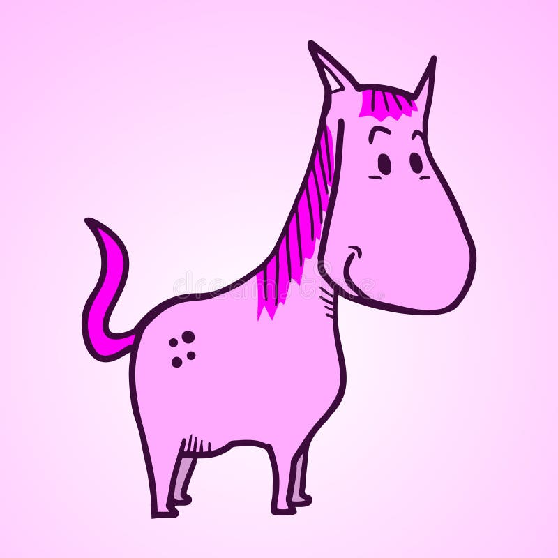 Caballo Rosado Ilustraciones Stock, Vectores, Y Clipart – (36,787 ...