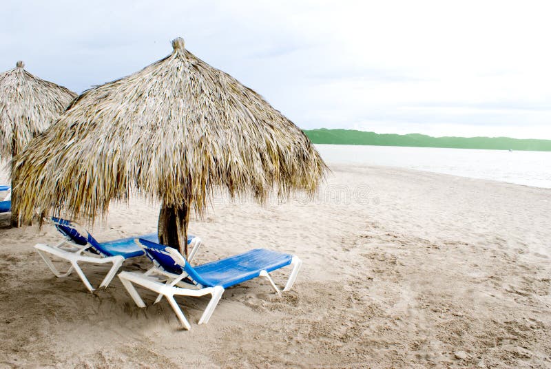 Cabanas stock photo. Image of beach, cabana, natural, beachside - 6358236