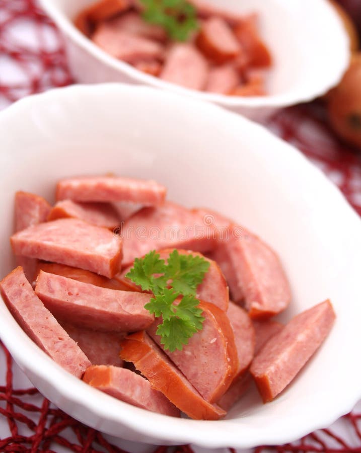 Cabanossi stock image. Image of sausage, snack, slices - 62765601
