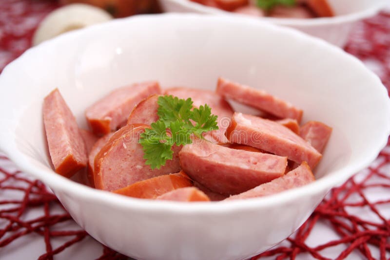 Cabanossi stock photo. Image of dish, slices, freshness - 37192098