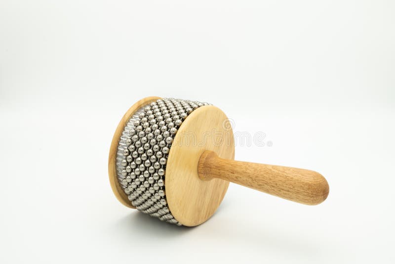 A Cabasa in Front of Blue Background Stock Photo - Image of american ...