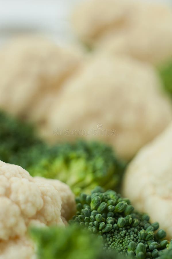 Cabbage, Broccoli and Cauliflower. Vegetables Close-up. Macro Photo ...