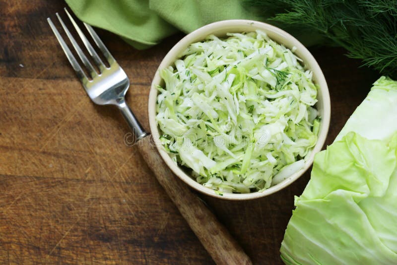 Cabbage Cole Slaw salad stock photo. Image of bowl, salad - 95422840