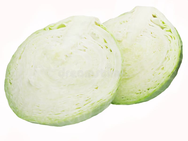 Cabbage cut stock photo. Image of color, edible, isolated - 12804772