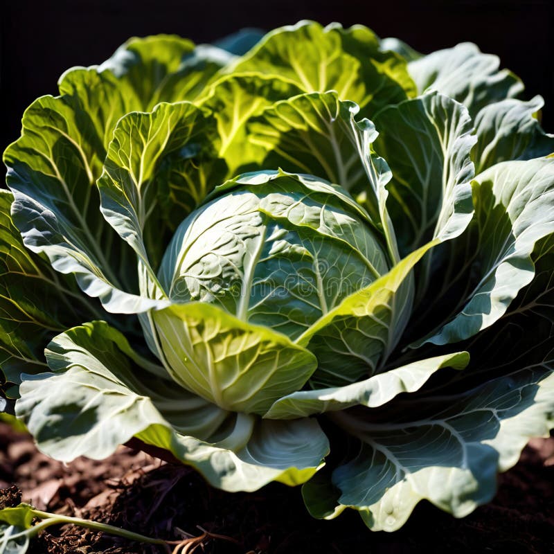 Cabbage Fresh Raw Organic Vegetable Stock Illustration - Illustration of ingredient, food: 302133578