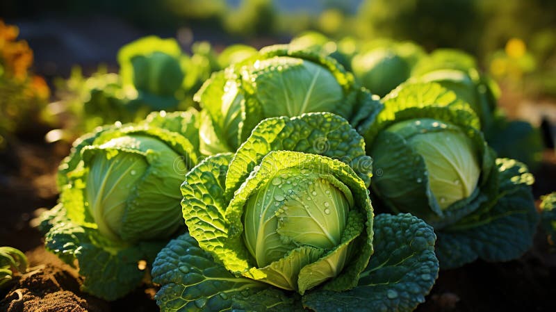 Cabbage Greens in High Quality Fields for daily Nutritional Needs ...