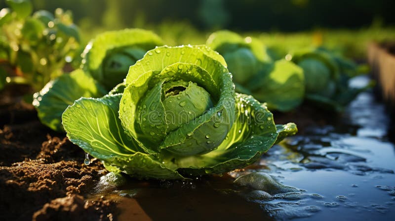 Cabbage Greens in High Quality Fields for daily Nutritional Needs ...