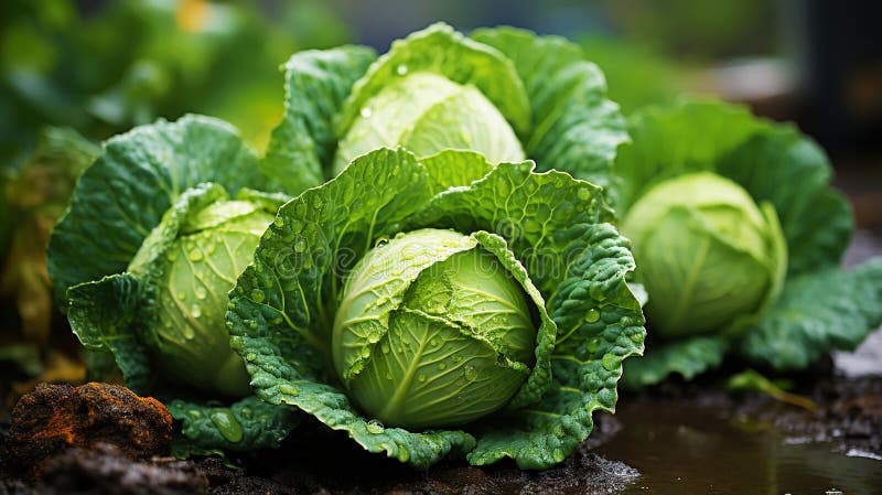 Cabbage Greens in High Quality Fields for daily Nutritional Needs ...