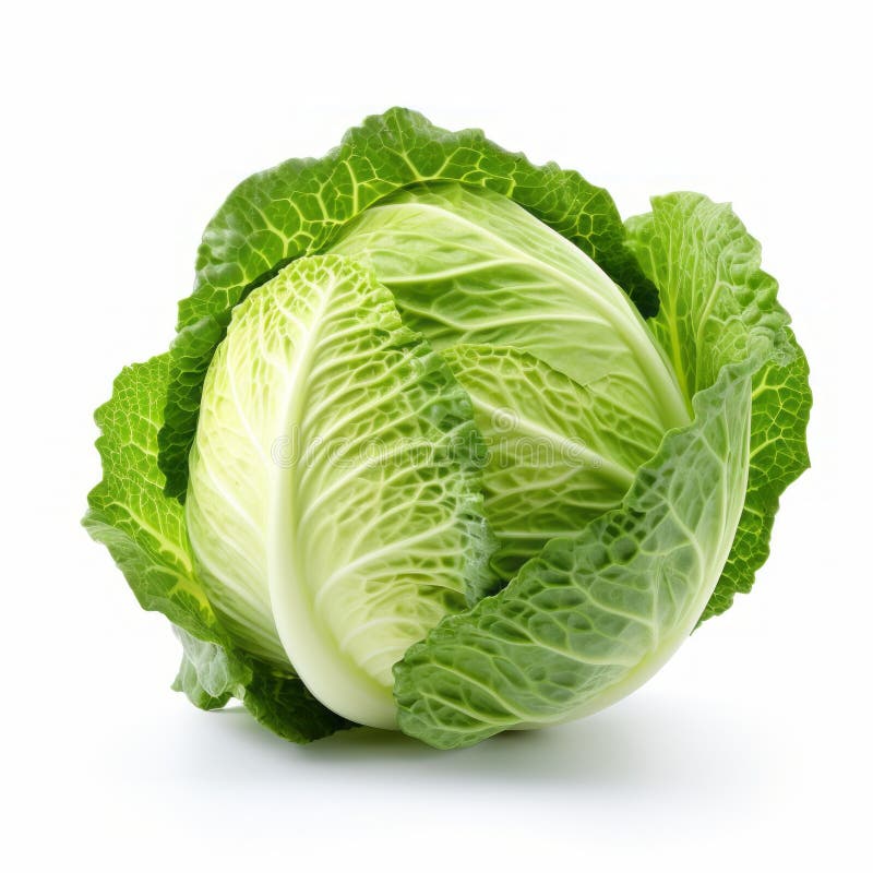 Cabbage Isolated on White Background - Creative Commons Attribution ...