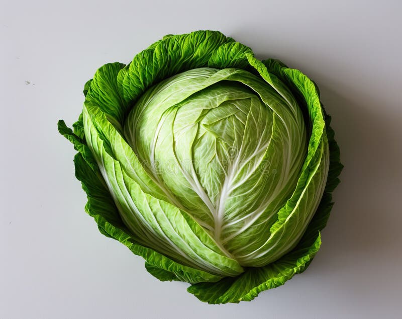 Cabbage isolated on white stock image. Image of food - 265288723